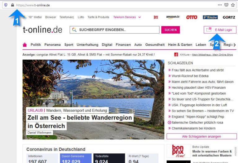 T-Online Webmail Login 🛎 Maildienste